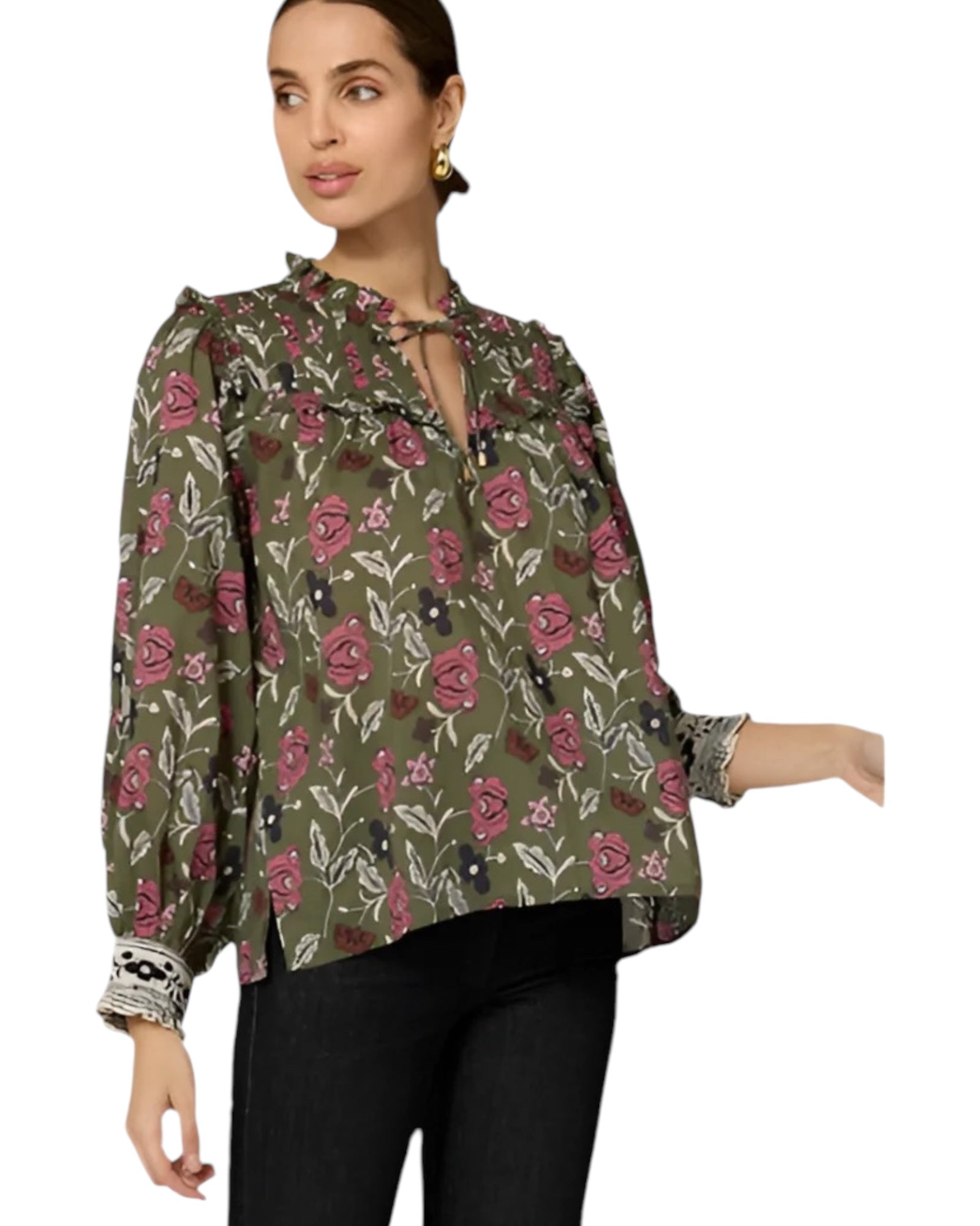 Cleobella Leni Blouse Fiore “Fire” Print - Georgia Kate
