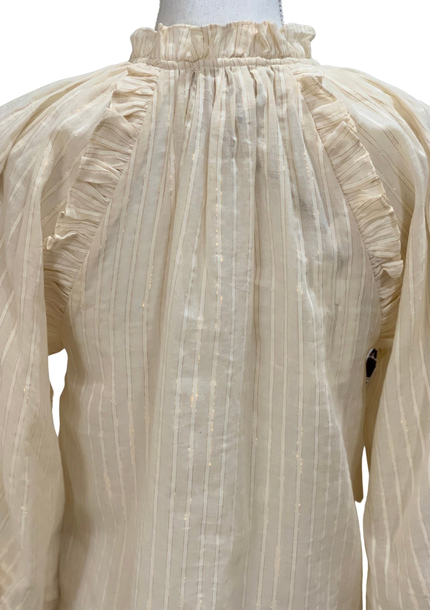 Cleobella Ari Button Front Blouse in Ivory - Georgia Kate