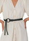 Cleobella Black Leather Loop Belt - Georgia Kate