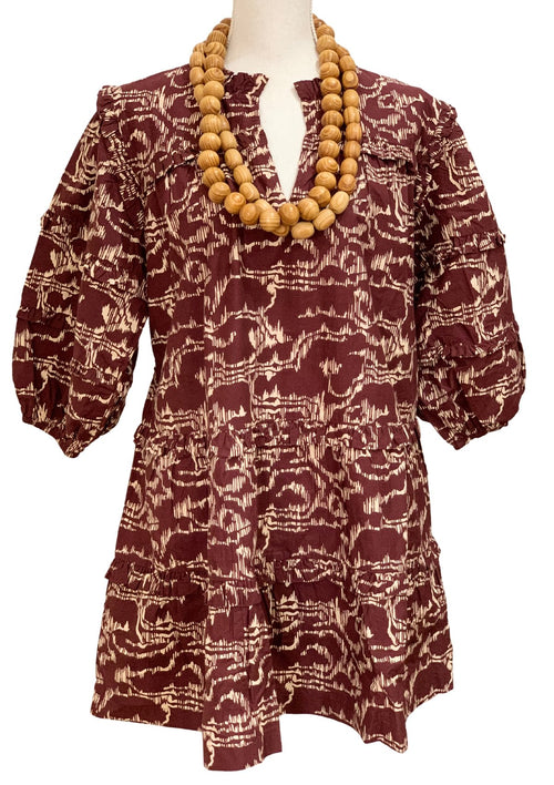 Kori Mini Dress | Fringe Ikat - Georgia Kate